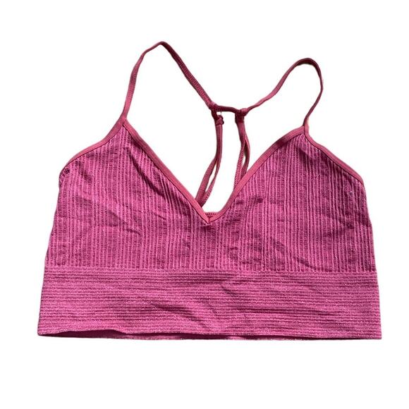 Anthropologie | Tops | Anthropologie Sparkly Bralette Crop Top Bra Red ...